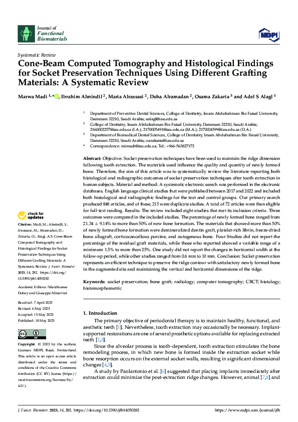 Pdf Cone Beam Computed Tomography And Histological Findings For