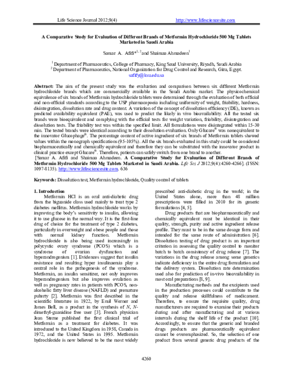 (PDF) A Comparative Study for Evaluation of Different Brands of ...