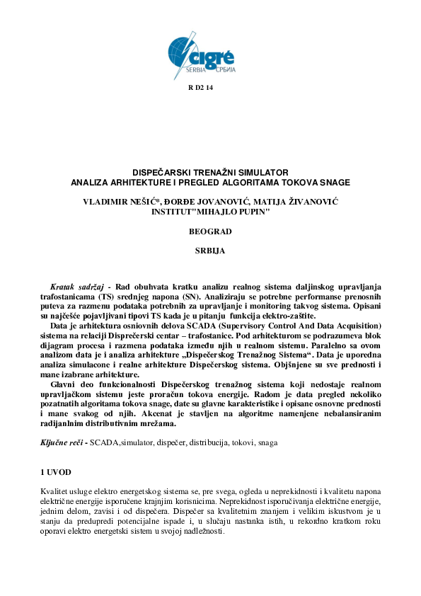 (PDF) Dispatcher Training Simulator Architecture Analysis and Overview ...