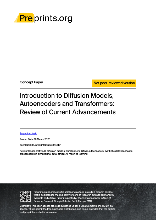 (PDF) Not peer-reviewed version Introduction to Diffusion Models ...