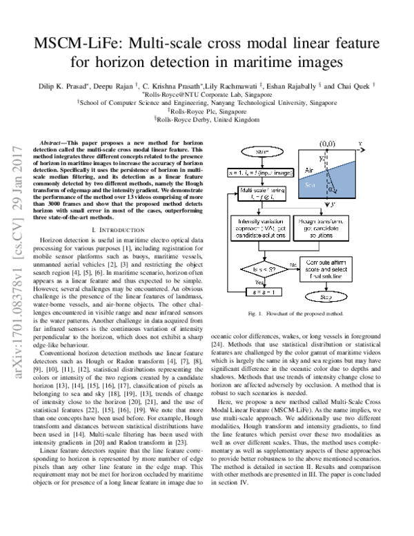 (PDF) MSCM-LiFe: Multi-scale cross modal linear feature for horizon detection in maritime images