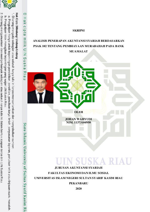 (PDF) Analisis Penerapan Akuntansi Syariah Berdasarkan Psak 102 Tentang Pembiayaan Murabahah ...