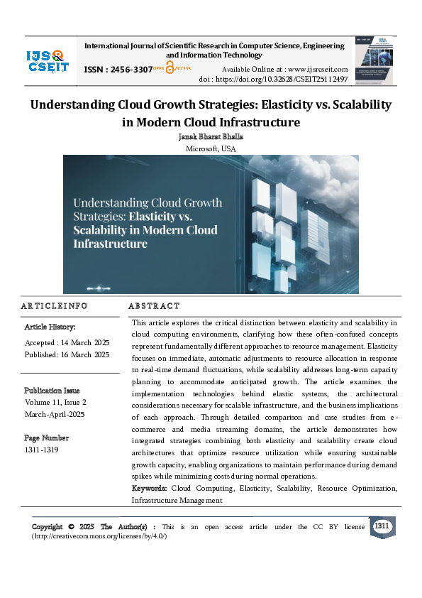 (PDF) Understanding Cloud Growth Strategies: Elasticity vs. Scalability ...
