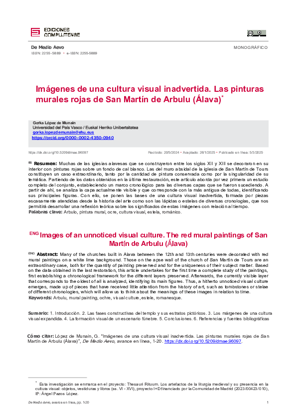 (PDF) Imágenes de una cultura visual inadvertida. Las pinturas murales ...