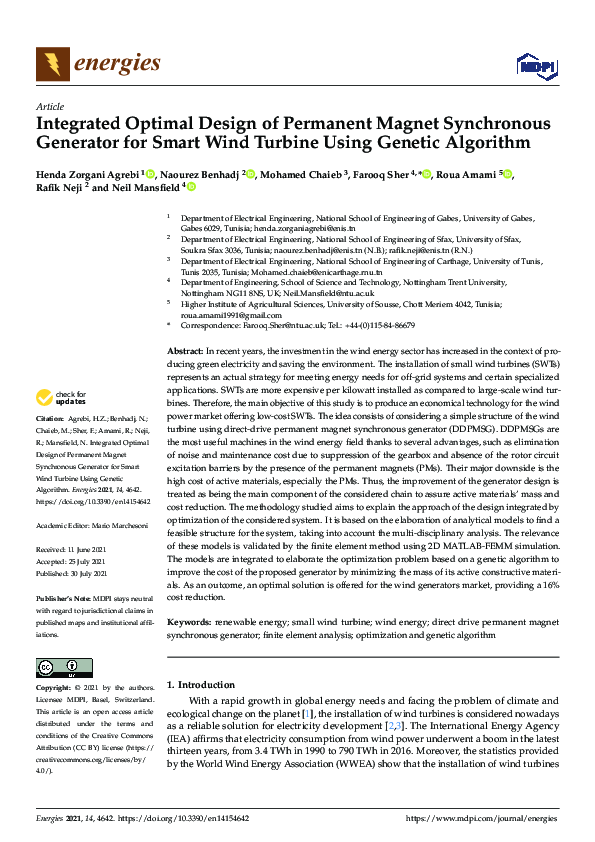 (PDF) Integrated Optimal Design of Permanent Magnet Synchronous ...