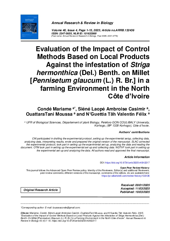 (PDF) Evaluation of the Impact of Control Methods Based on Local ...