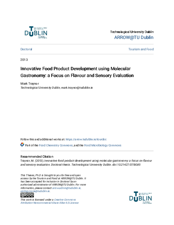 (PDF) Innovative Food Product Development using Molecular Gastronomy: a ...