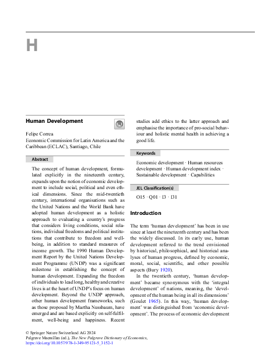 (PDF) Human Development