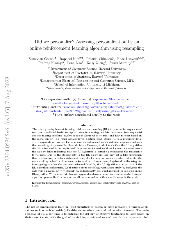 (PDF) Did we personalize? Assessing personalization by an online ...