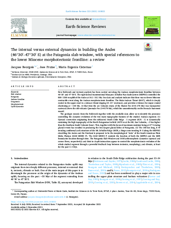 (PDF) The internal versus external dynamics in building the Andes (46 ...
