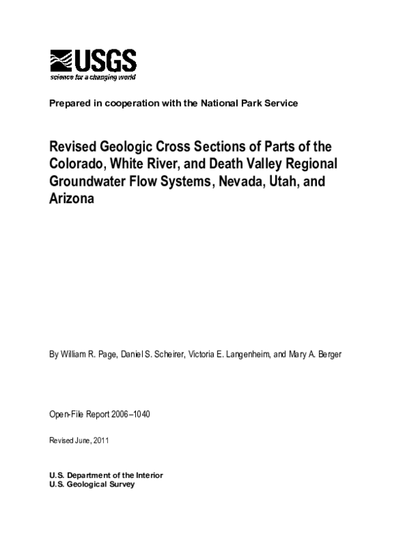 (PDF) Revised geologic cross sections of parts of the Colorado, White ...