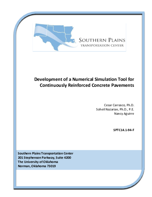(PDF) Development of a Numerical Simulation Tool for Continuously ...
