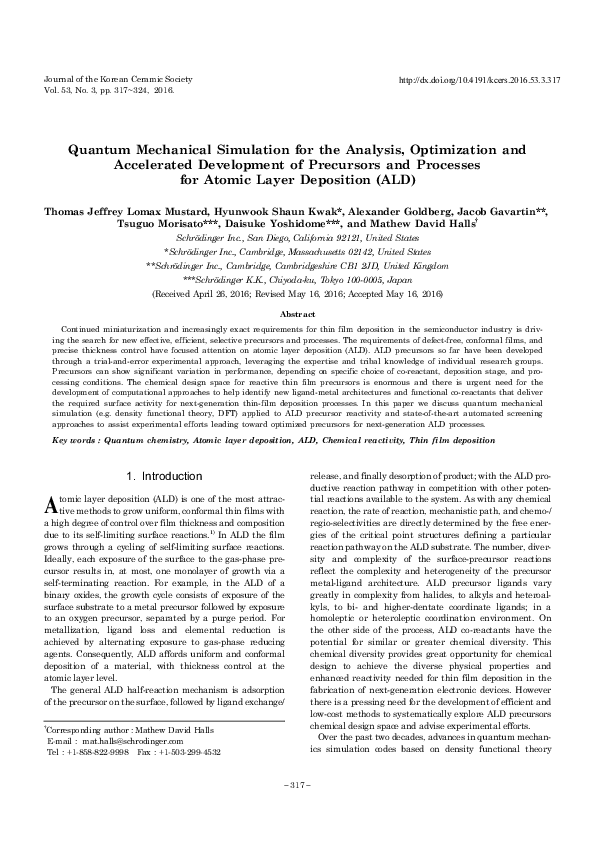 (PDF) Quantum Mechanical Simulation for the Analysis, Optimization and Accelerated Development ...