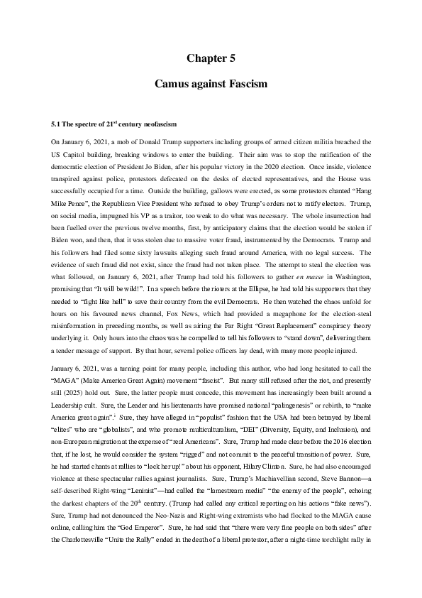 (PDF) Camus against fascism