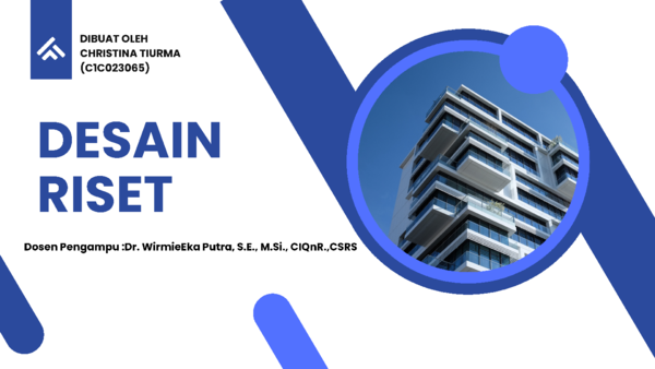 (PDF) PPT DESAIN RISET