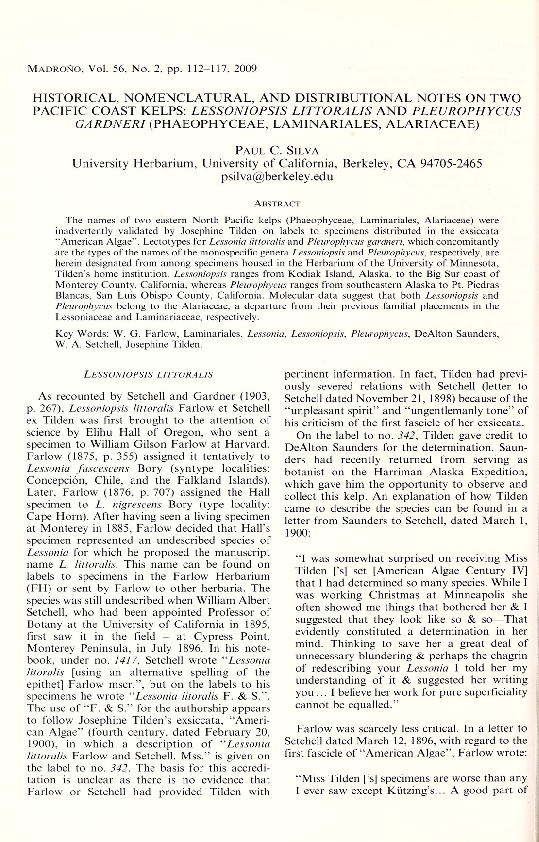 (PDF) Historical, Nomenclatural, and Distributional Notes on Two ...
