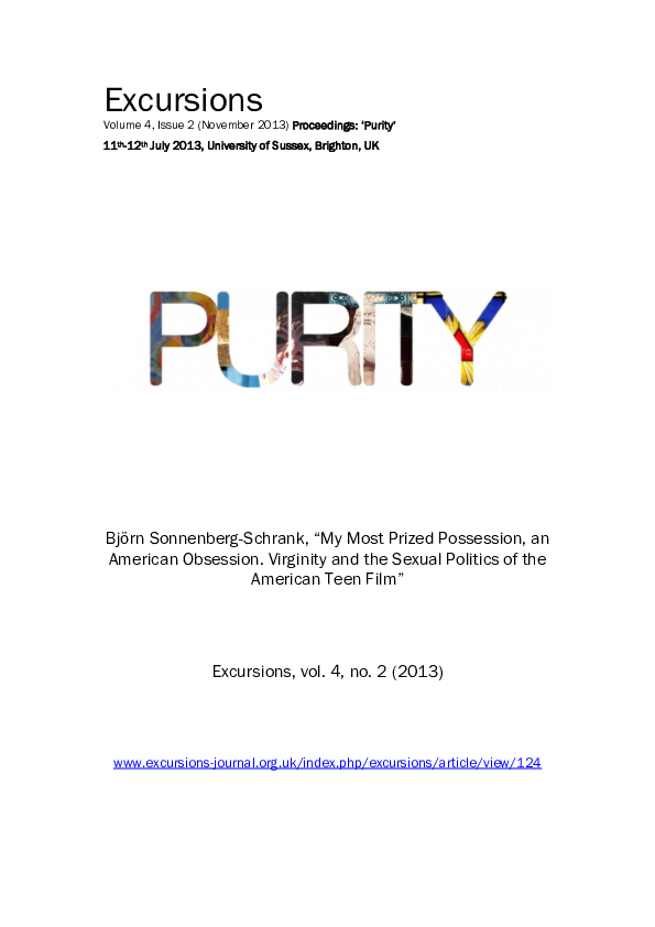 (PDF) My Most Prized Possession, an American Obsession. Virginity and ...