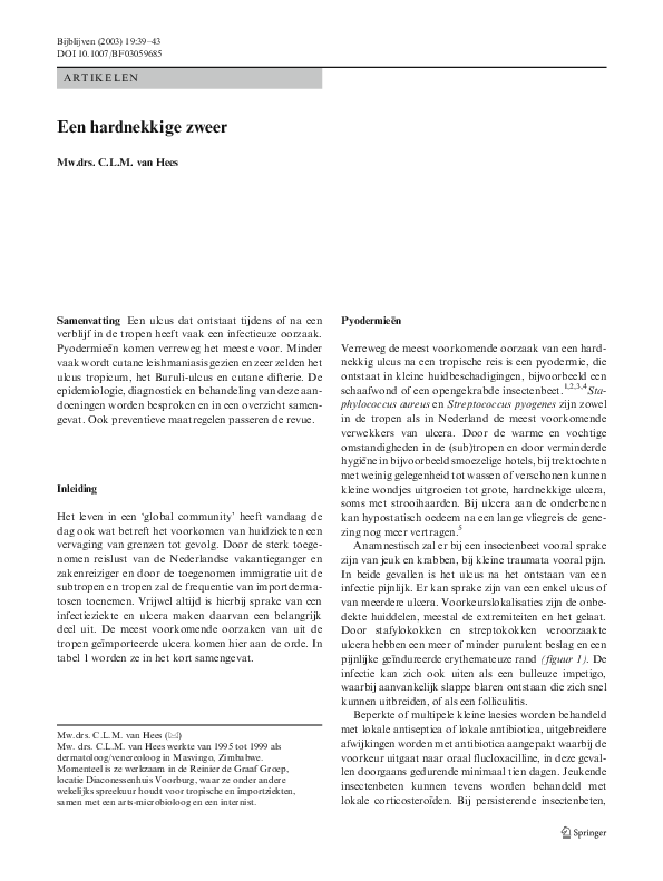 (PDF) Een hardnekkige zweer