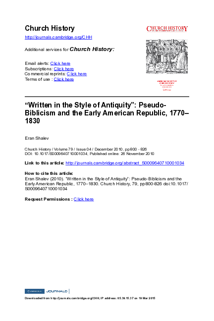 (PDF) “Written in the Style of Antiquity”: Pseudo-Biblicism and the ...