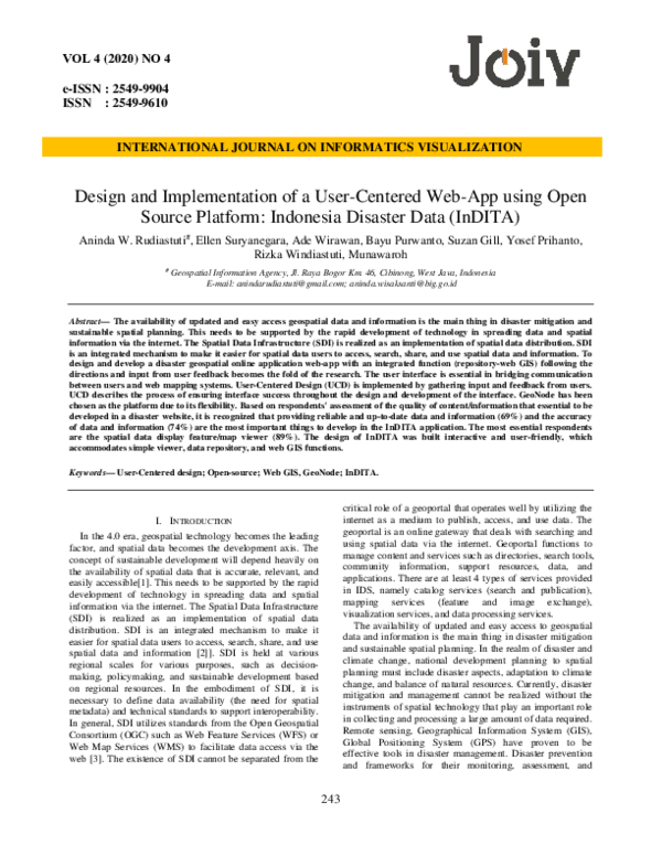 (PDF) Design and Implementation of a User-Centered Web-App using Open Source Platform: Indonesia ...