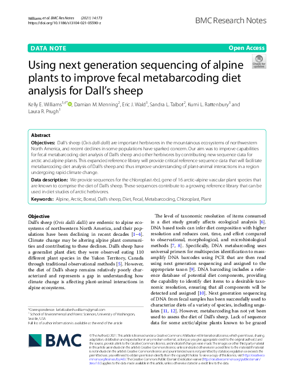 (PDF) Using next generation sequencing of alpine plants to improve ...