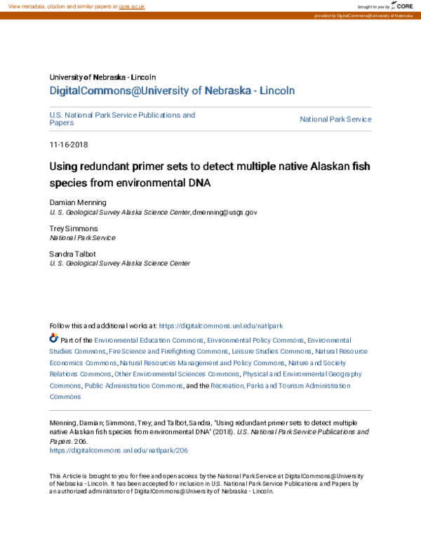 (PDF) Using redundant primer sets to detect multiple native Alaskan ...