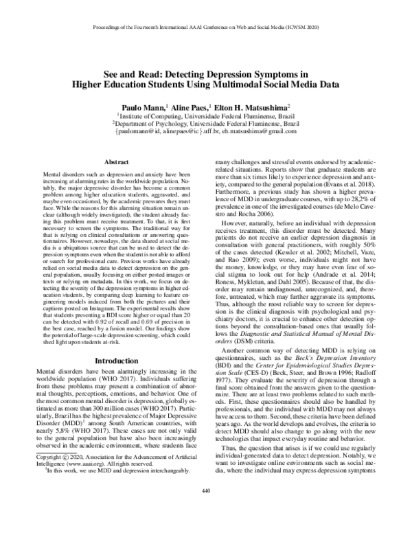 (PDF) See and Read: Detecting Depression Symptoms in Higher Education ...