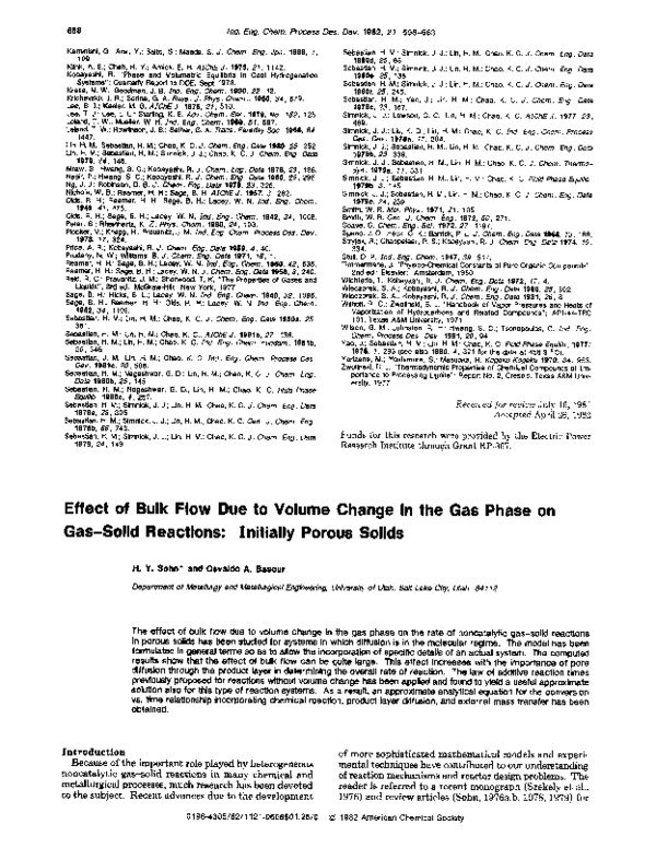 (PDF) Effect of bulk flow due to volume change in the gas phase on gas ...
