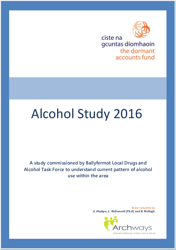 (PDF) Alcohol study 2016. A study commissioned by Ballyfermot Local ...