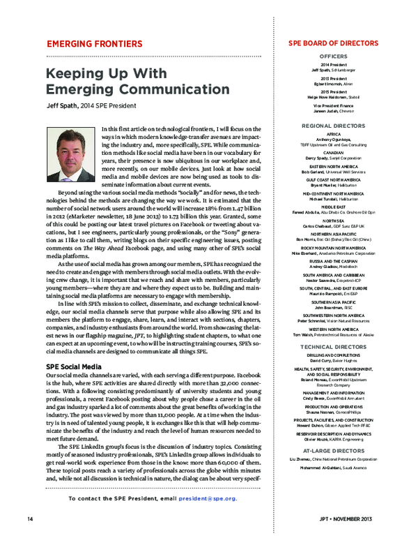 (PDF) Emerging Frontiers: Keeping Up With Emerging Communication