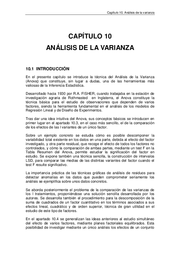 (PDF) Analisis de la Varianza