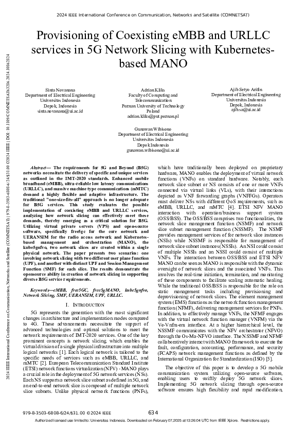 (PDF) Provisioning of Coexisting eMBB and URLLC services in 5G Network ...