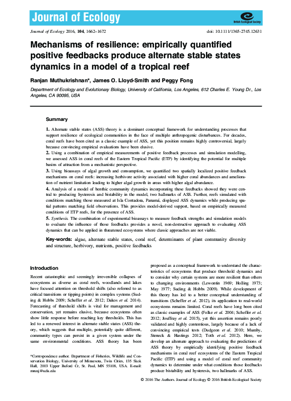 (PDF) Mechanisms of resilience: empirically quantified positive ...