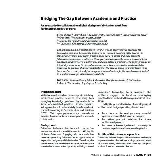 (PDF) Bridging The Gap Between Academia and Practice