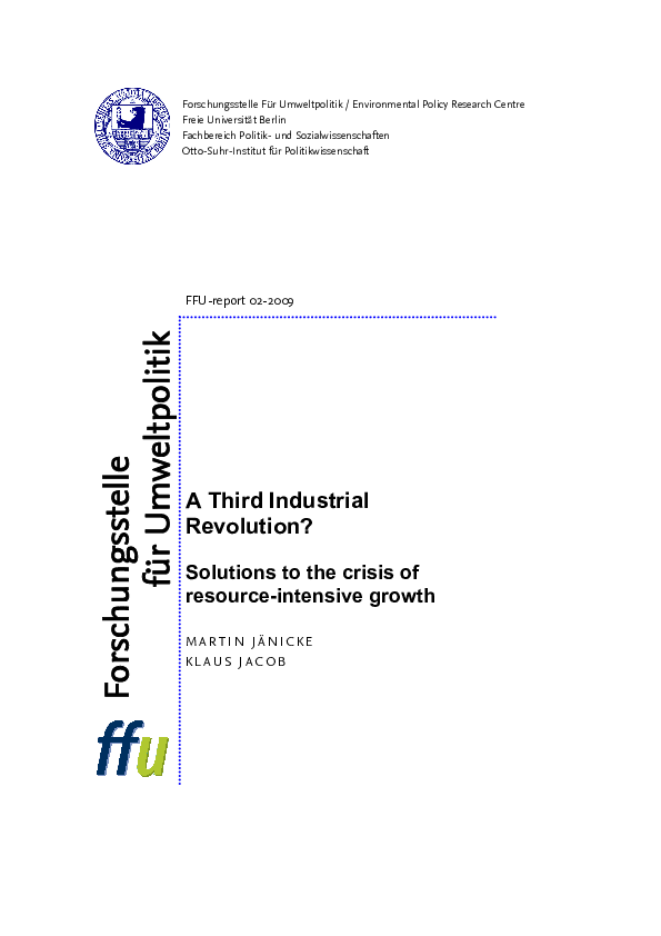 (PDF) The third industrial revolution