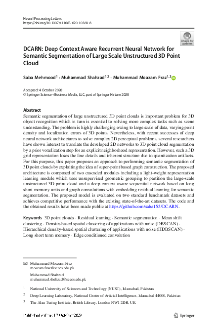 (PDF) DCARN: Deep Context Aware Recurrent Neural Network for Semantic Segmentation of Large ...