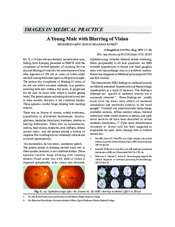 (PDF) A Young Male with Blurring of Vision