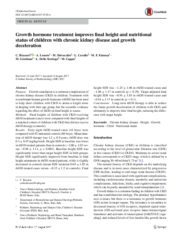 (PDF) Growth hormone treatment improves final height and nutritional ...