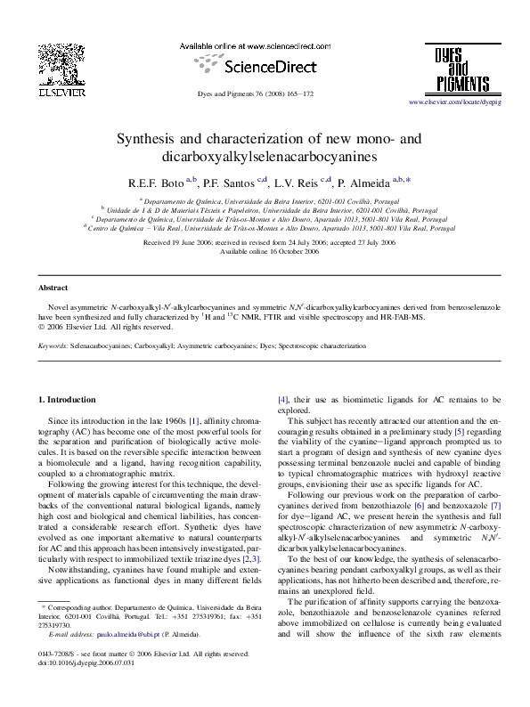 (PDF) Synthesis and characterization of new mono- and ...