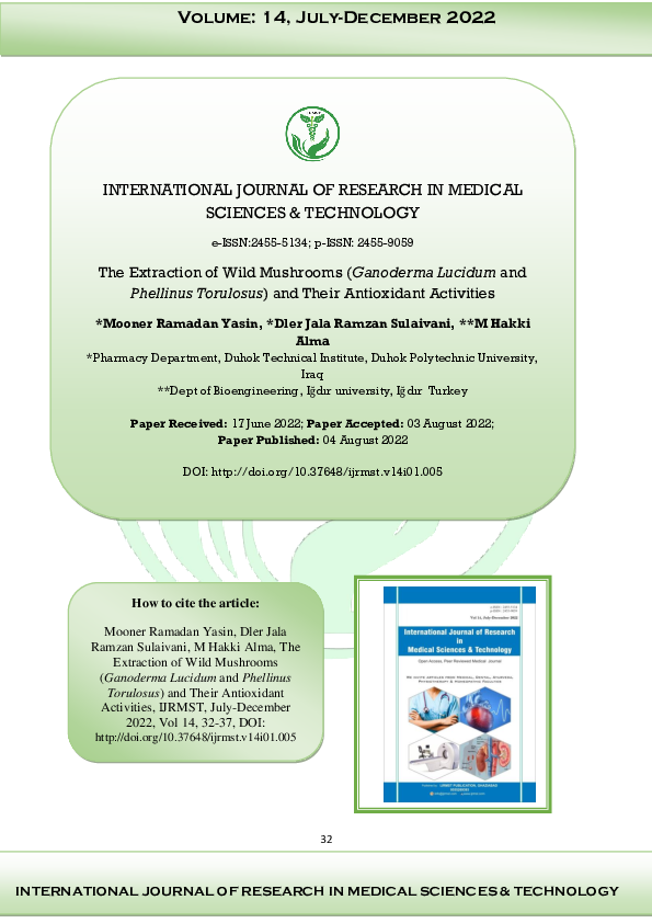 (PDF) The Extraction of Wild Mushrooms (Ganoderma Lucidum and Phellinus ...