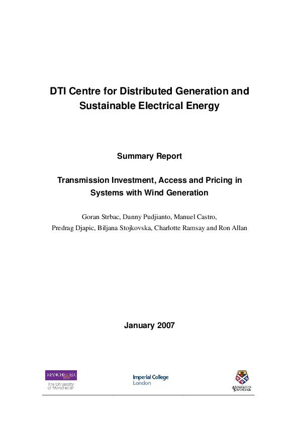 (PDF) DTI Centre for Distributed Generation and Sustainable Electrical ...
