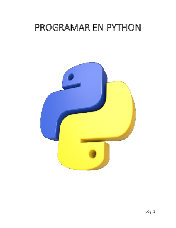 (PDF) PROGRAMAR EN PYTHON