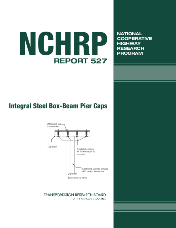 (PDF) Integral Steel Box-Beam Pier Caps