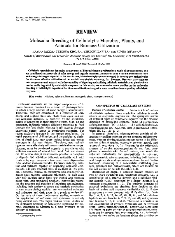 (PDF) Molecular Breeding of Cellulolytic Microbes, Plants, and Animals ...