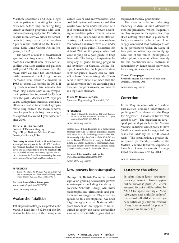 (PDF) Lung cancer screening