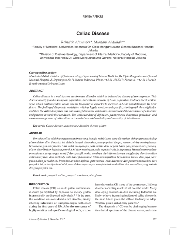 (PDF) Celiac Disease