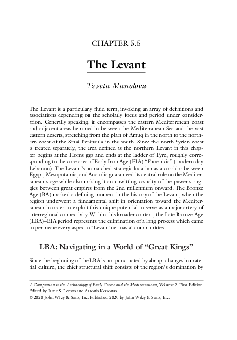 (PDF) The Levant
