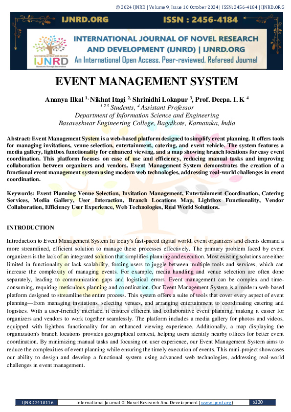 (PDF) EVENT MANAGEMENT SYSTEM