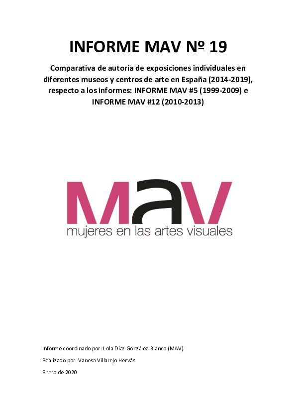 (PDF) INFORME MAV 19