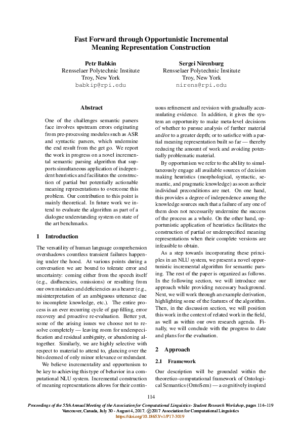 (PDF) Fast Forward Through Opportunistic Incremental Meaning ...